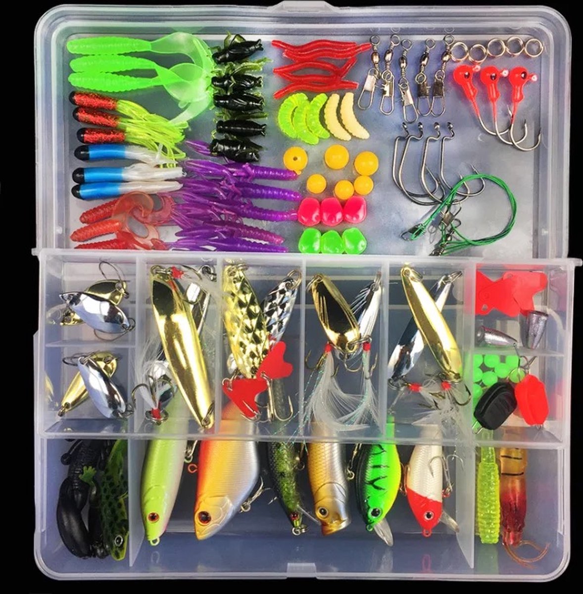 Kunstaas - Kunstaas set - Visset - Soorten kunstazen - Vis set - 105 ...