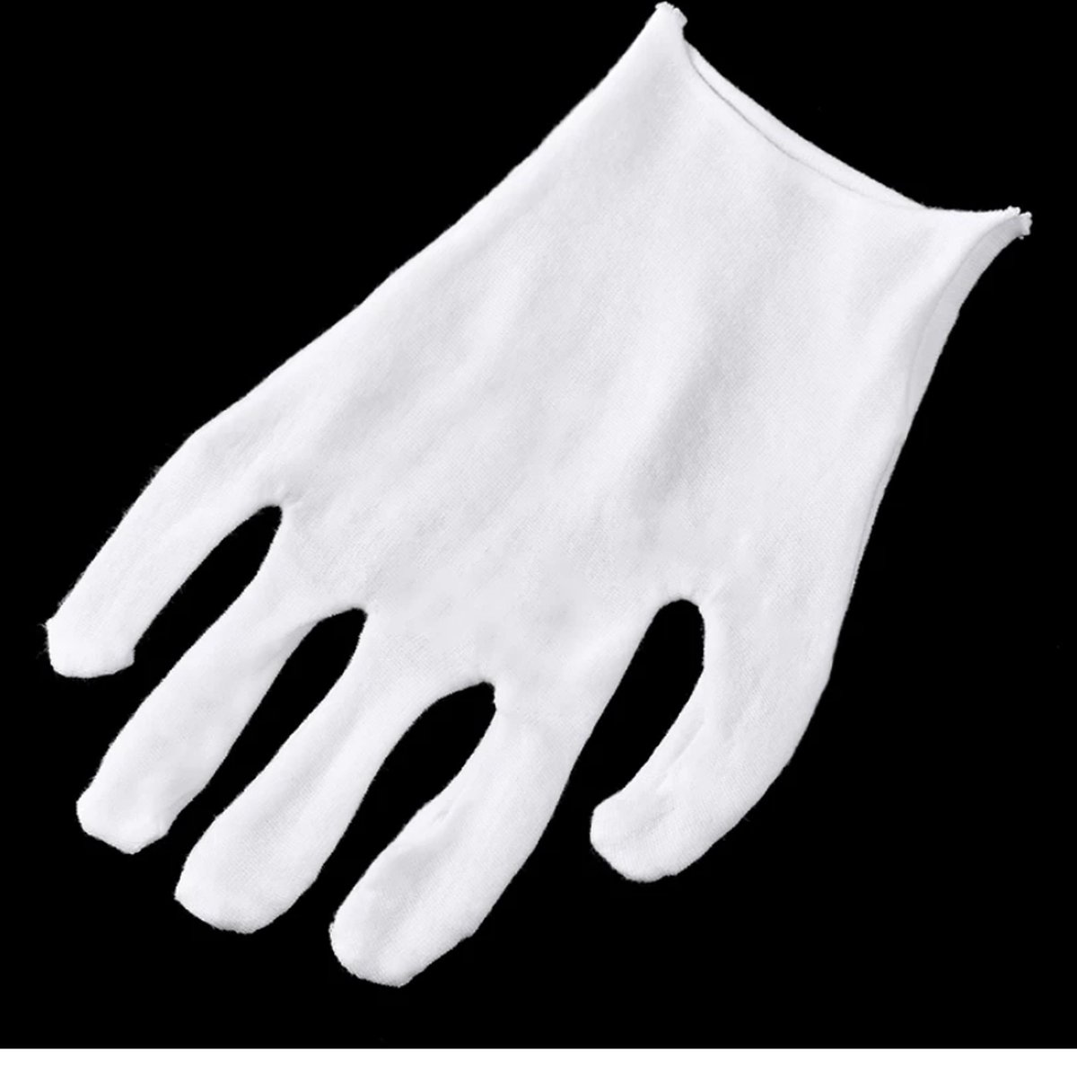 4 Stuks Witte katoenen Handschoen, 2 Paar Witte katoenen Handschoen ...