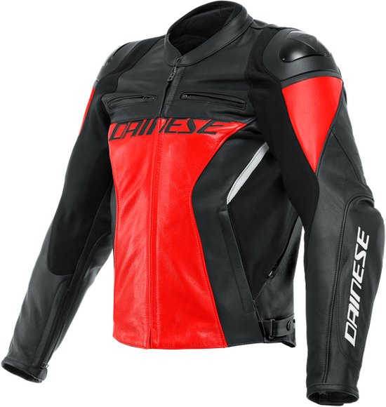 Dainese Racing 4 Leather Jacket Lava Red Black - Maat 52 | bol.com