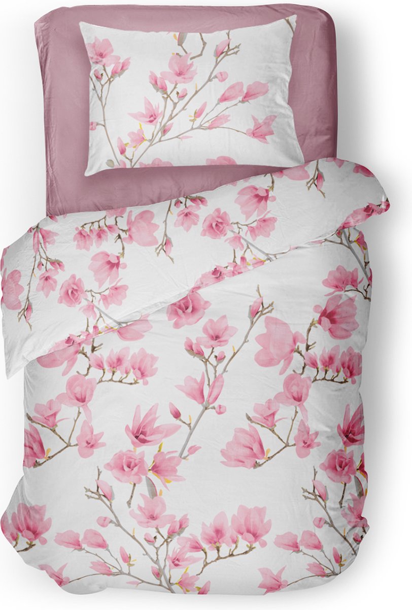 Elegance Dekbedovertrek 140x200/220cm - Lena - Light Pink - Eenpersoons ...