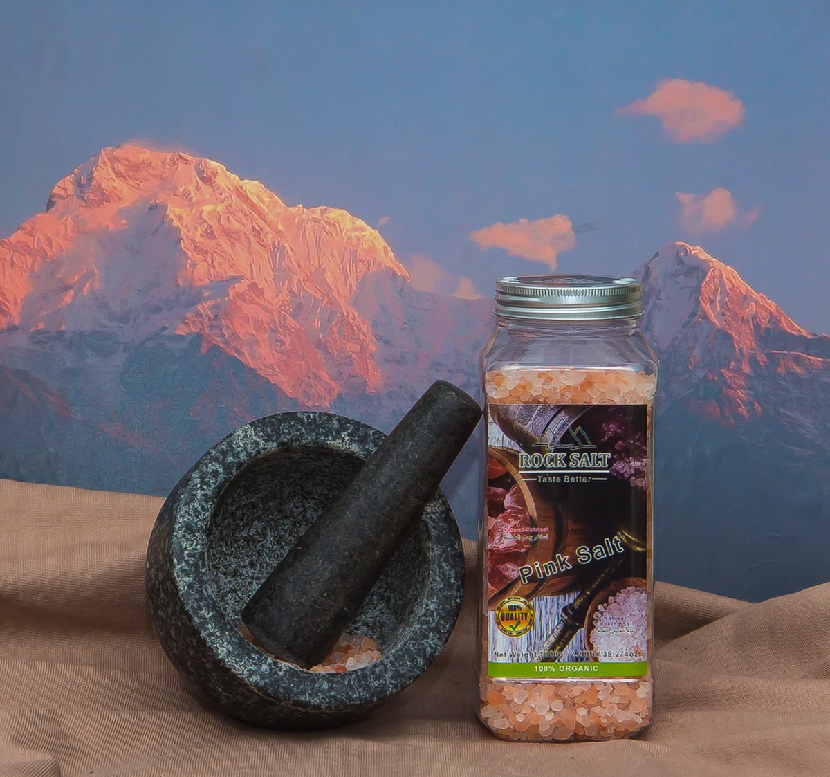 Himalaya zout wit en roze. Organisch zout. 4 keer 1 kg (€ 8,62/ kg ...