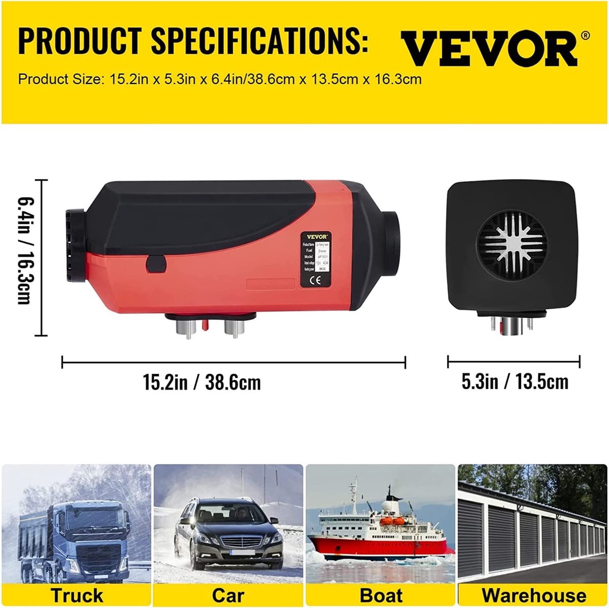 VEVOR 2KW Air Diesel Heater Planar 12 v warme lucht diesel verwarming ...