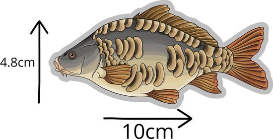 Carpyshot - sticker - karper - spiegelkarper - vissen - vissticker ...