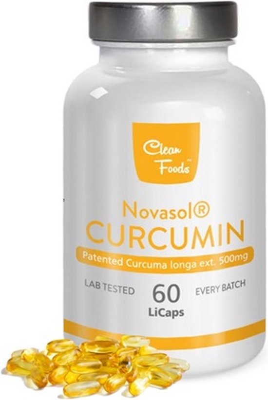 Clean Foods | Novasol Curcumin | 60 Licaps | 1 x 60 Licaps | bol