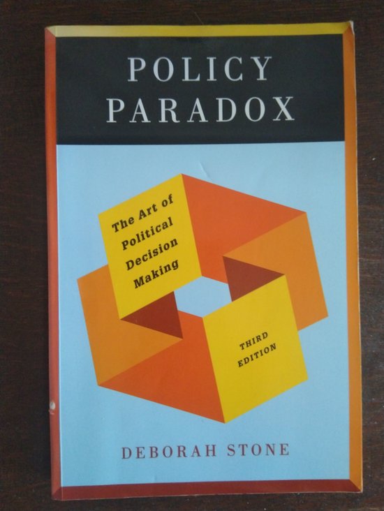 Policy Paradox | 9780393912722 | Deborah Stone | Boeken | bol.com