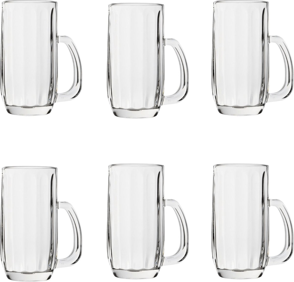 TEN® - Bierpullen 500ml - 6 Stuks - Bierglazen Set - Bierglas Oktoberfest - Carnaval... | bol.com