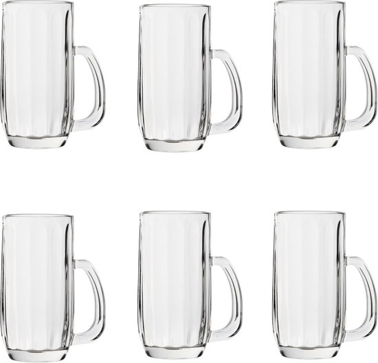 TEN® - Bierpullen 500ml - 6 Stuks - Bierglazen Set - Bierglas Oktoberfest - Carnaval... | bol.com