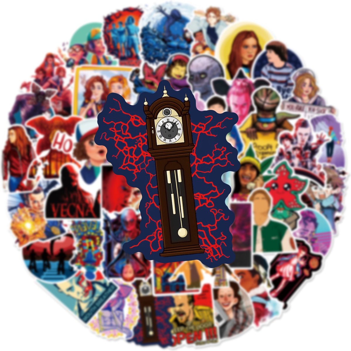 50 Stranger Things stickers - Voor laptop, agenda, muur etc. | bol.com