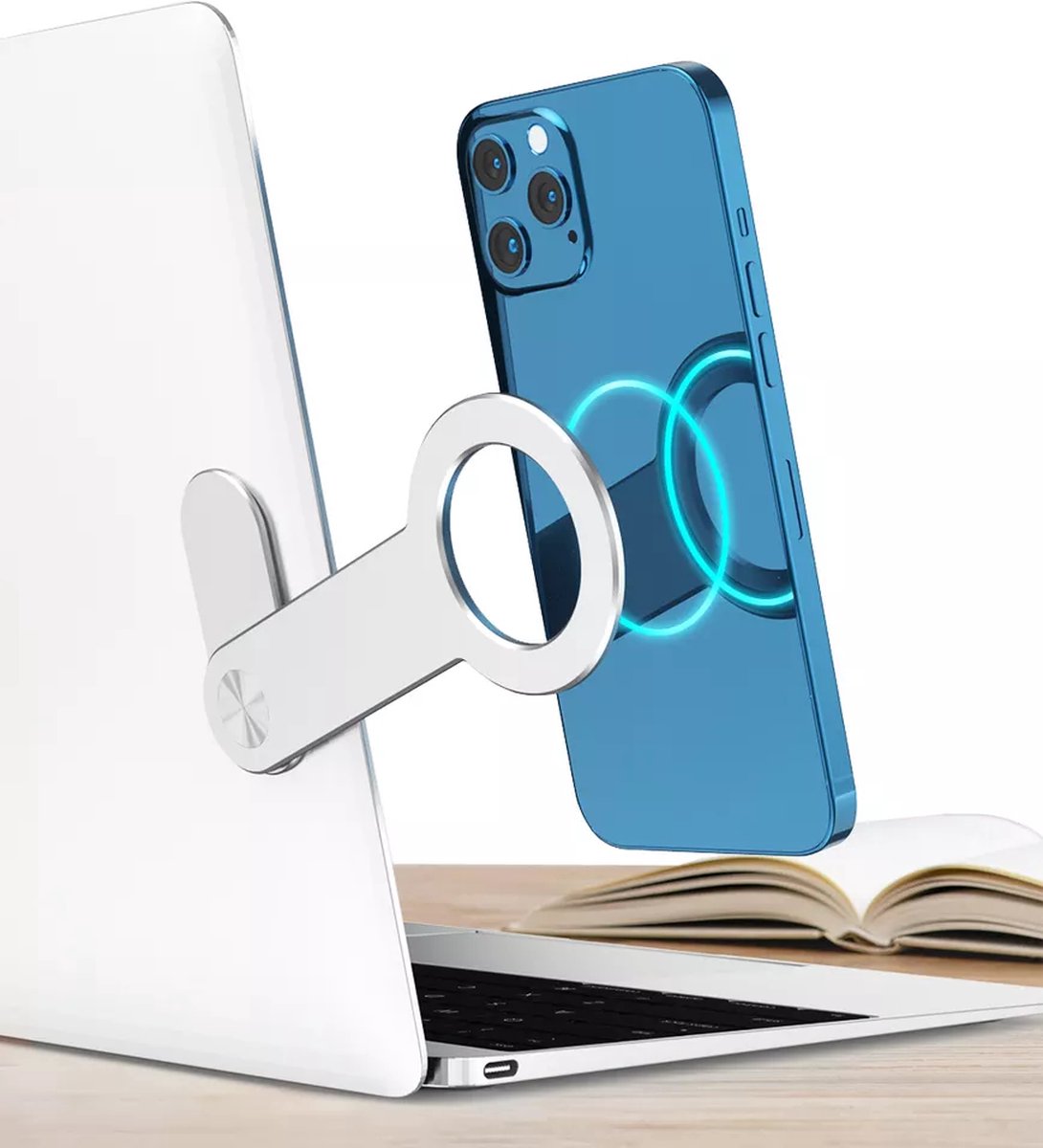 Telefoonhouder geschikt voor Laptop Magneet - Telefoonhouder ...