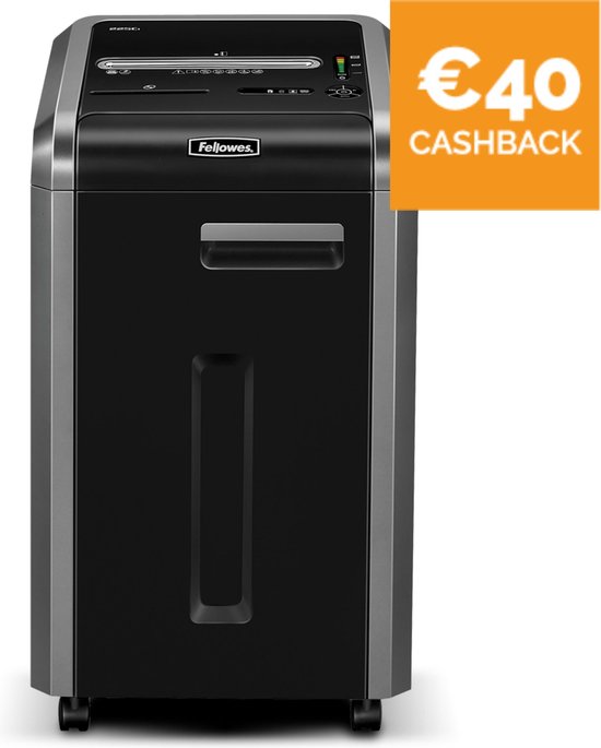 Fellowes papierversnipperaars 225CI, cross-cut snippers, 24 vel, zwart ...