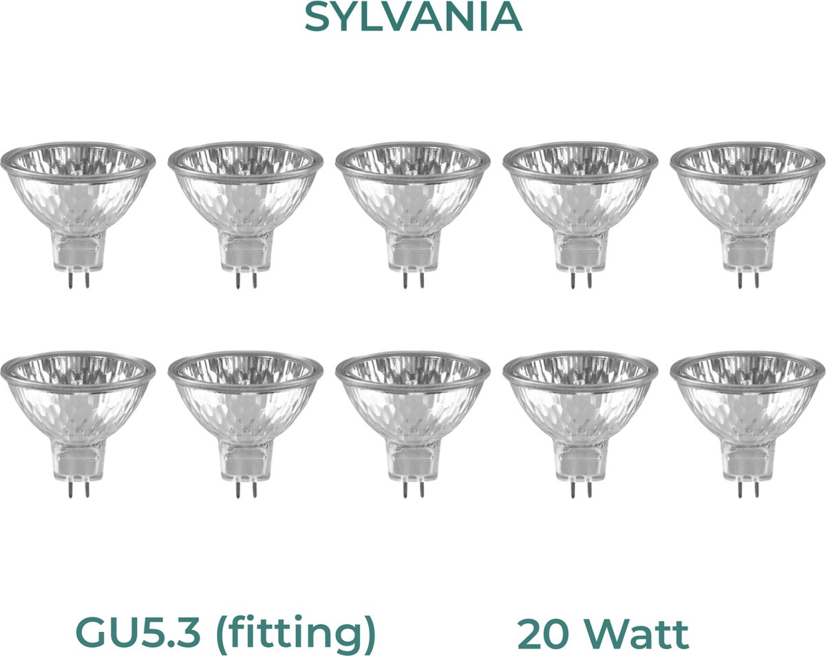 Sylvania - Halogeen - Lamp - Spot - 20Watt - GU5.3 (fitting) - Reflector - Dimbaar -... | bol.com