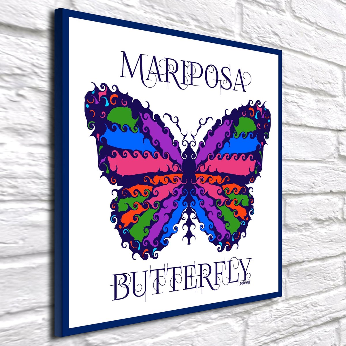 Mariposa Butterfly Art Poster - 90 x 90 cm Fotopapier Mat 180 gr ...