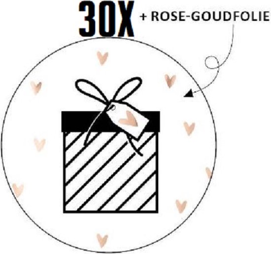 30x sluitsticker Kadootje voor jou - RONA DESIGN® - Traktatiesticker - Wensetiket -... | bol.com