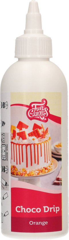 FunCakes Choco Drip - Oranje - 180 g | bol.com