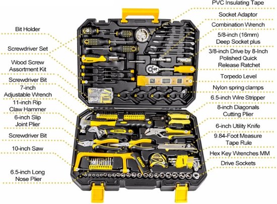 Reparatie tools - Gereedschapskist - 168 Stuks - Complete set ...