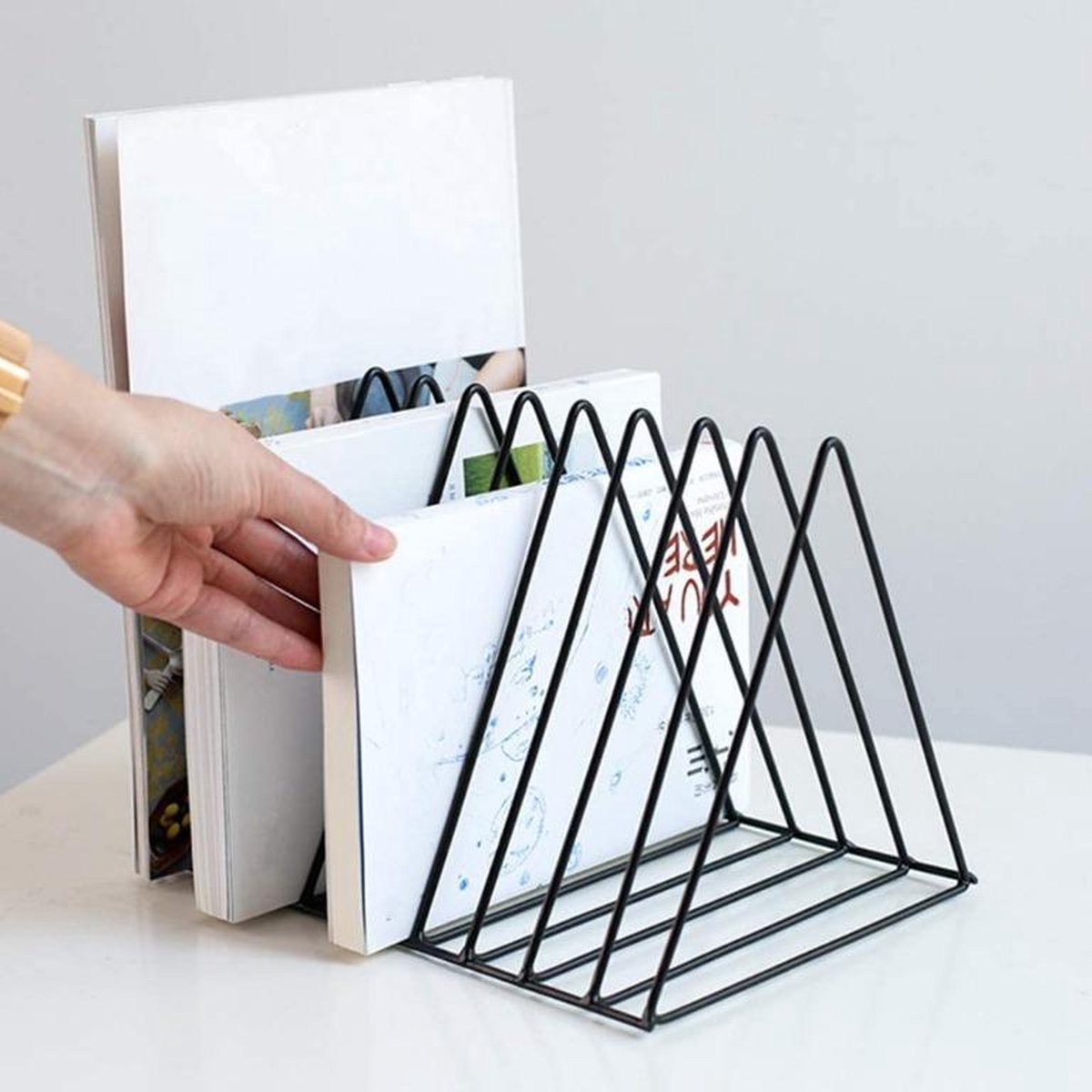 Staande verzamelaar boekensteun metaal bureau organizer, Boekensteun ...