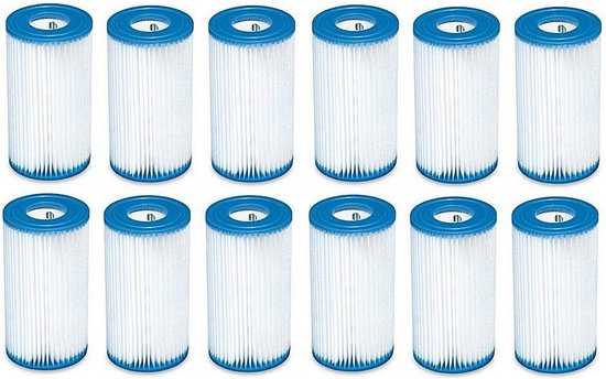 Intex 29000 Filter Cartridge Type A 12 Stuks voor Zwembad 244/305/366 ...