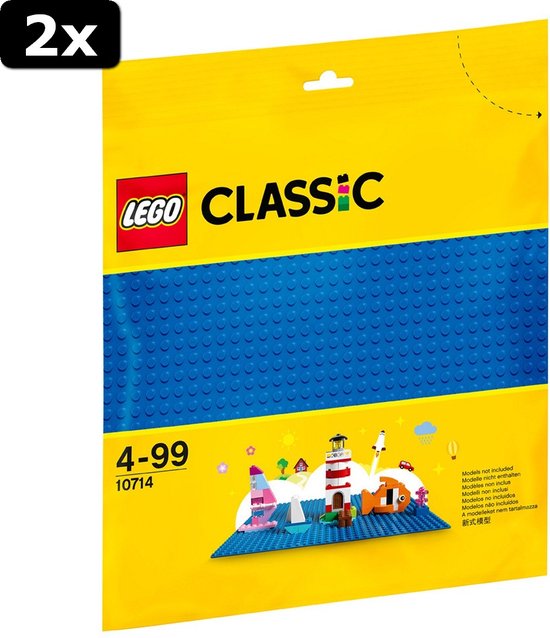 2x Lego Classic 10714 Blauwe Basisplaat | bol.com