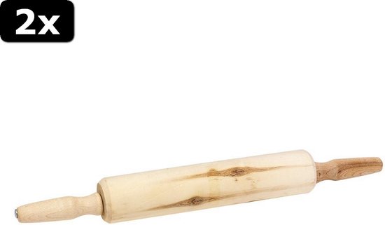 2x Houten Deegroller 40 cm | bol