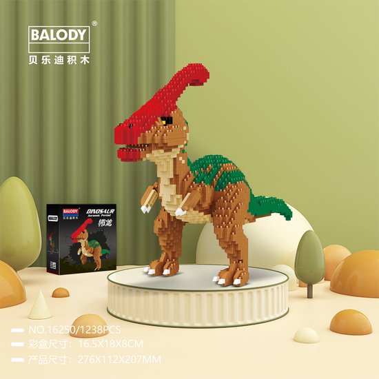 Balody Parasaurolophus - Nanoblocks / miniblocks - Bouwset / 3D puzzel ...