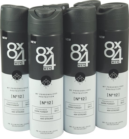 8x4 Dark Forest Nr 12 - Deo Spray - Voordeelverpakking 6 x 150 ml | bol