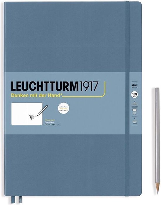 Leuchtturm1917 A4+ Master Schetsboek met harde kaft Stone Blue | bol