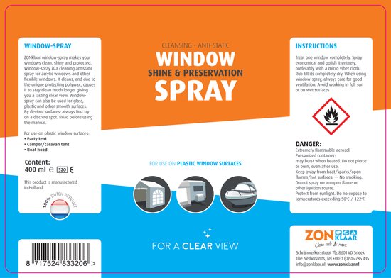 ZONklaar Window Spray | bol