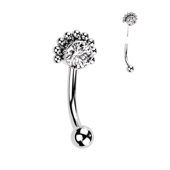 Piercing push in opal ball rondom - LMPiercings | bol