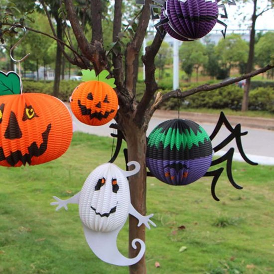 Halloween Decoratie - Honeycomb - Spook - Wit - 30x18 CM - 1 Stuk ...