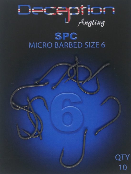 SPC (STRAIGHT POINT CHOD) Micro Barbed Hook - Size 6 | bol