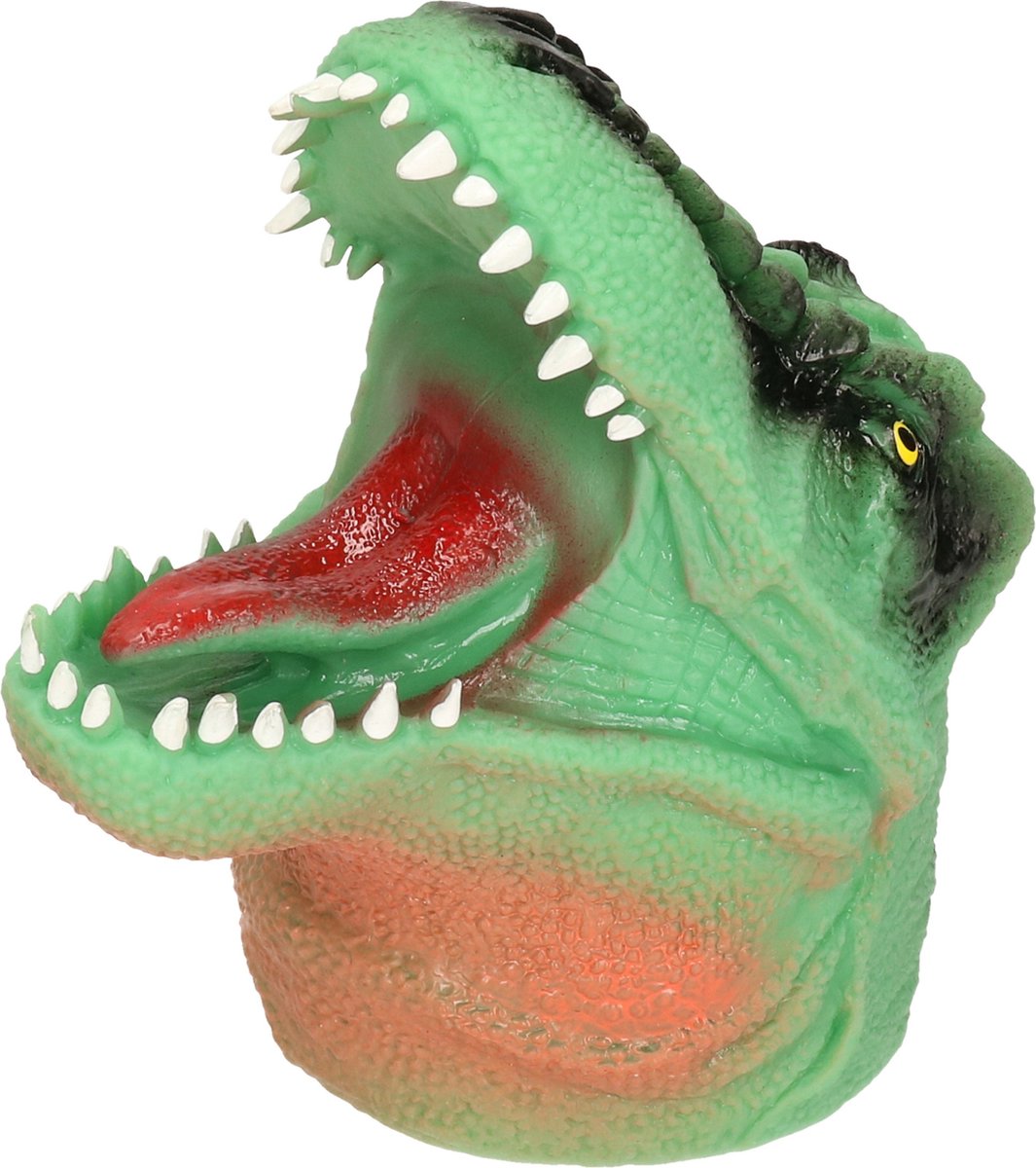 Dino World latex handpop groen 14 cm | bol.com