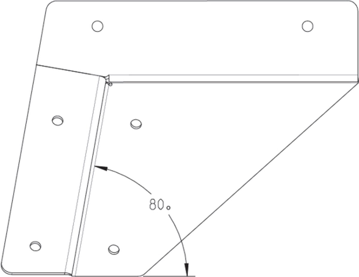 Hoekverbinding Schuin, Vierkant Universal | bol.com