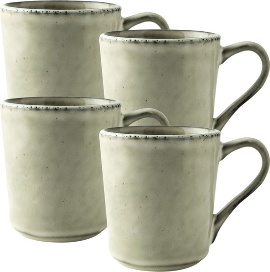 Dutch Rose Organic Mok - Mokken set van 4- Theemok - Koffiemok ...