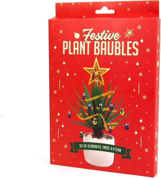 Kerstballen - Voor je planten - Set van 10 ballen - Inclusief 1 slinger ...
