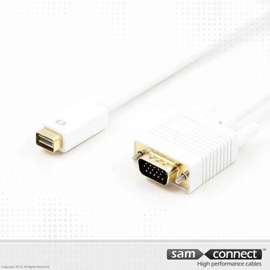 Mini DVI naar VGA kabel, 5m, m/m | Signaalkabel | sam connect kabel ...