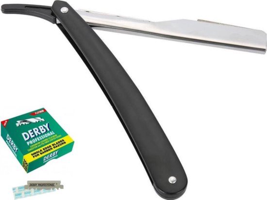 Scheermes Mannen inclusief 20 edge scheermesjes - Barbiersmes ...