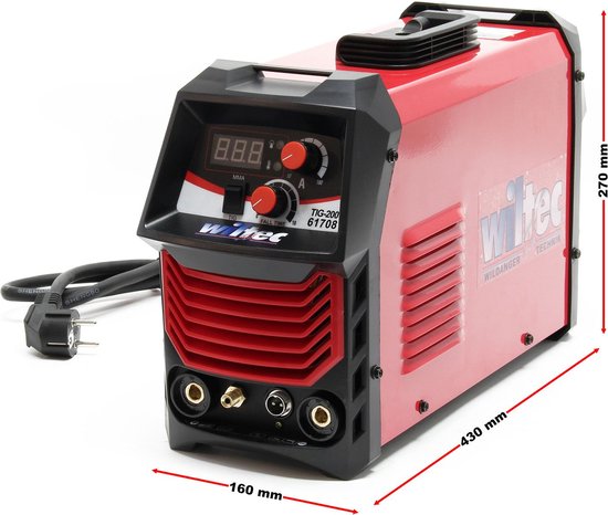 Lasapparaat TIG HF-ontsteking 200 Amp TIG Inverter | bol.com