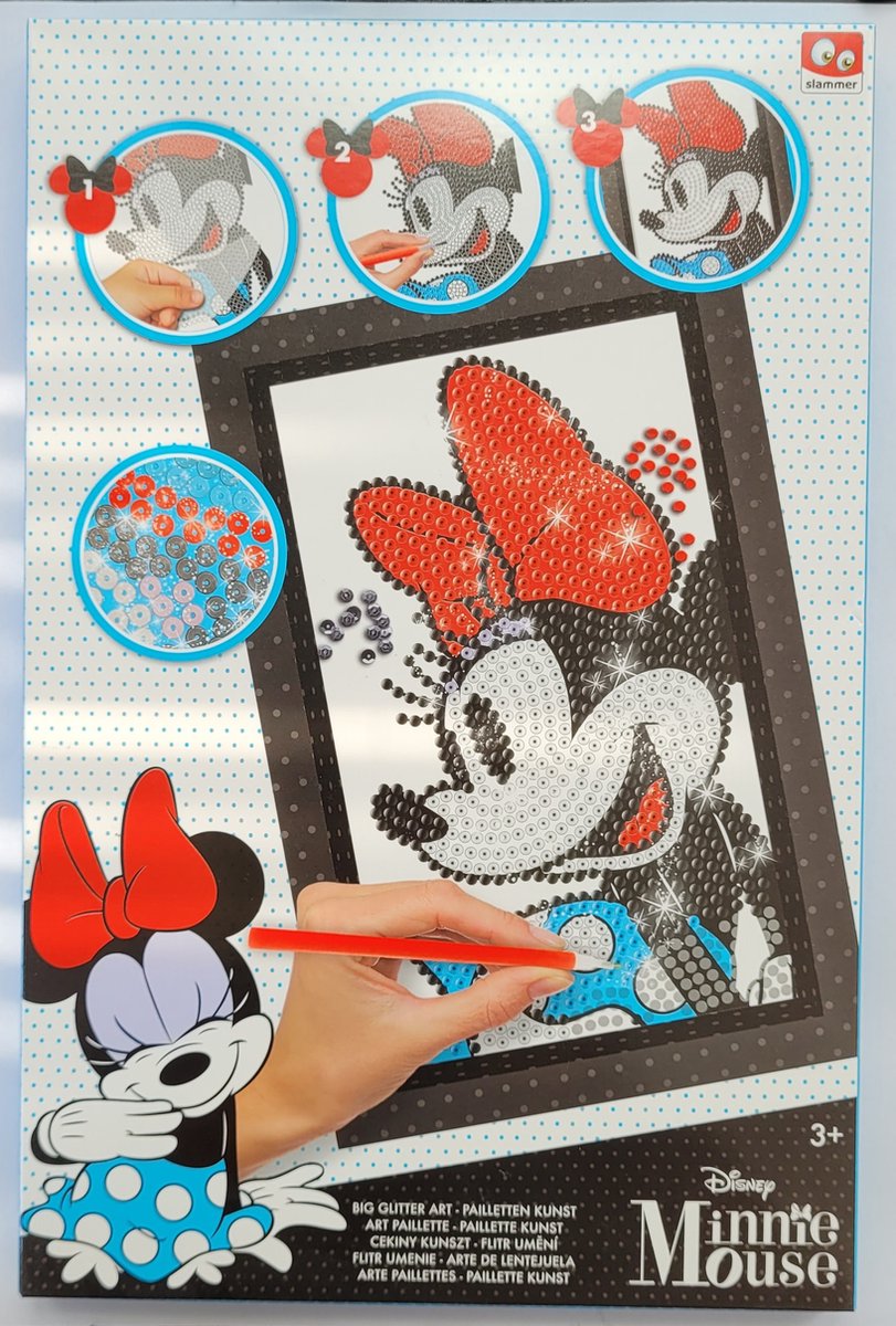 MINNIE MOUSE DIAMOND PAINTING - PAILLETTEN KUNST - GLITTER ART | bol.com