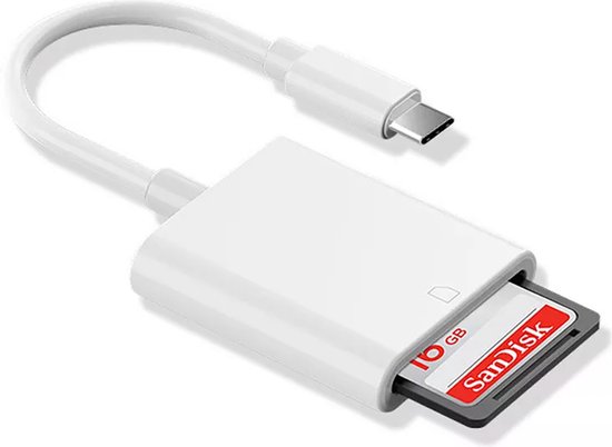 78Goods USB-C Kaartlezer wit - Cardreader - USB 3 - TF kaartlezer ...