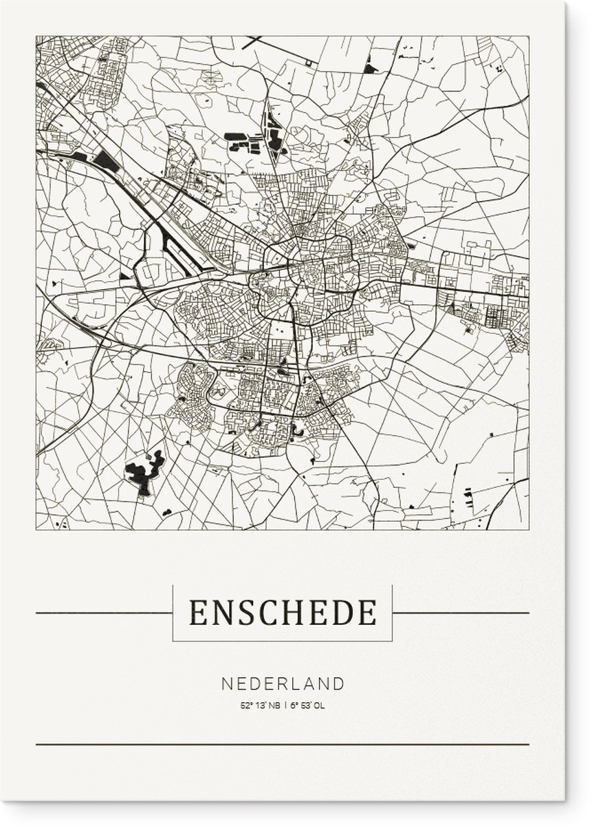 Stadskaart Enschede - Plattegrond Enschede – city map – Forex ...