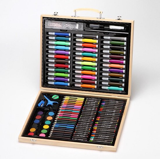 Tekendoos - Knutselkoffer - Artistic set 150 stuks - Hobbyset | bol