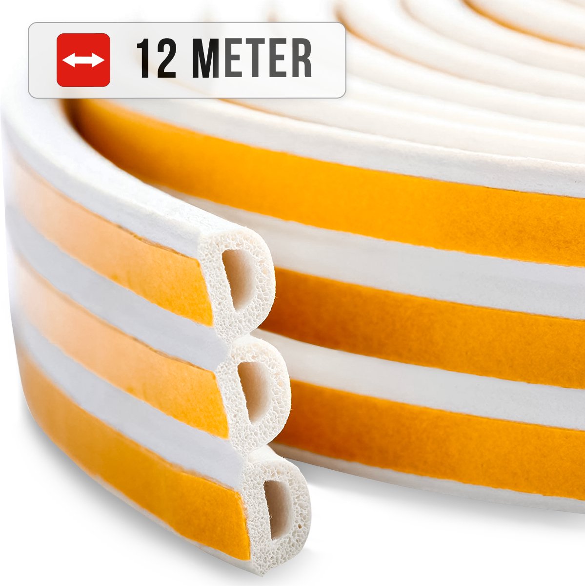 AWEMOZ Tochtband 12 Meter Lang - Tochtband Zelfklevend - Tochtstrips ...