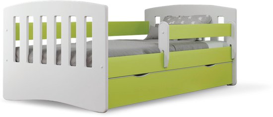 Bed classic 1 groen zonder lade zonder matras 160/80 | bol.com