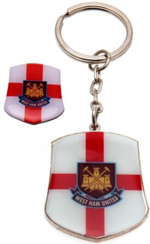 West Ham United Keyring & Badge Set SG | bol