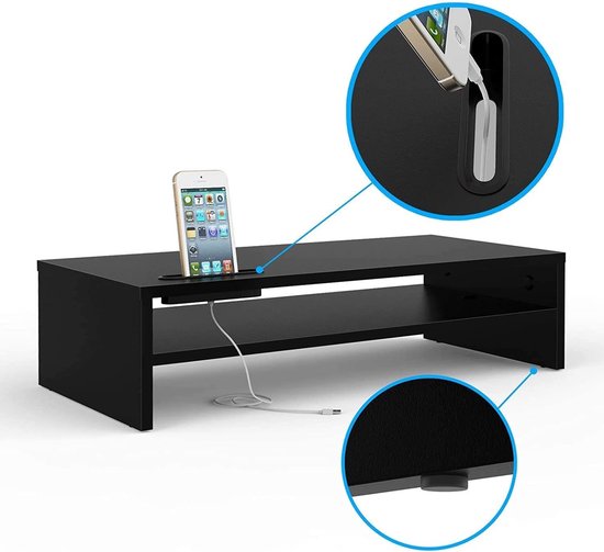 Monitor Verhoger - Laptop Standaard met Telefoonhouder ...