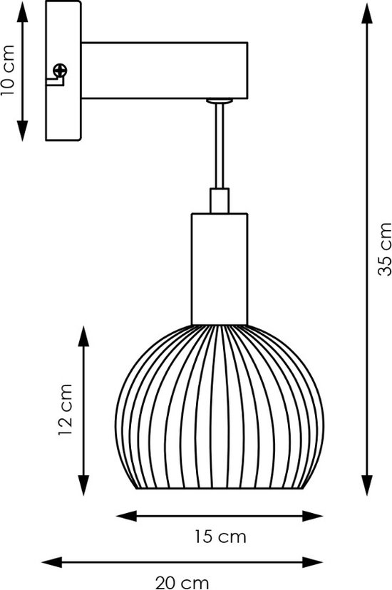 Home Sweet Home - Moderne Wandlamp Credo - Muurlamp gemaakt van metaal ...