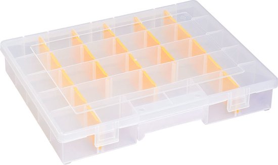 Allit Sorteerbakken met uitneembare verdelers - Geel - Sorteervakken ...