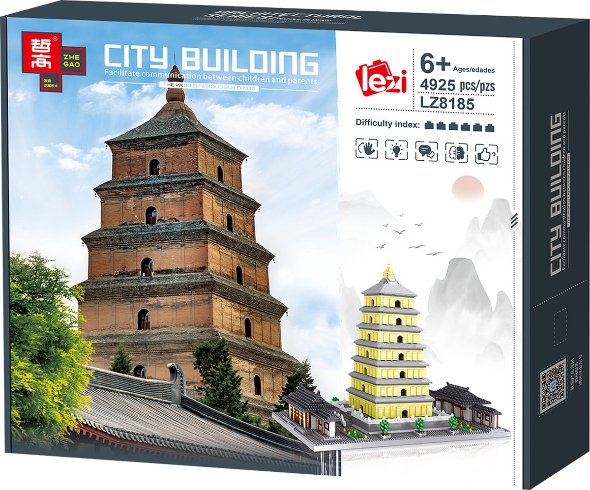 Lezi Da-Yan Toren - Xi'an China - Architectuur / Gebouwen - Nanoblocks ...