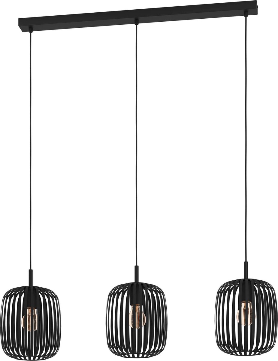 EGLO Romazzina Hanglamp - E27 - 90 cm - Zwart | bol