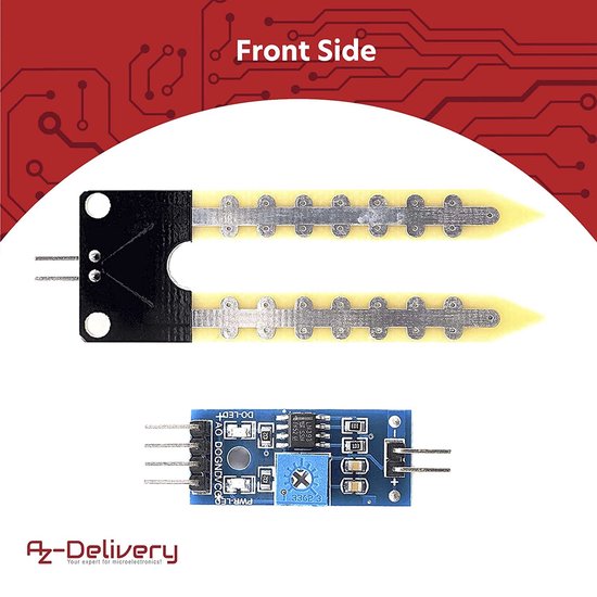 AZDelivery 3 x Bodemvochtigheidssensor Hygrometer ...
